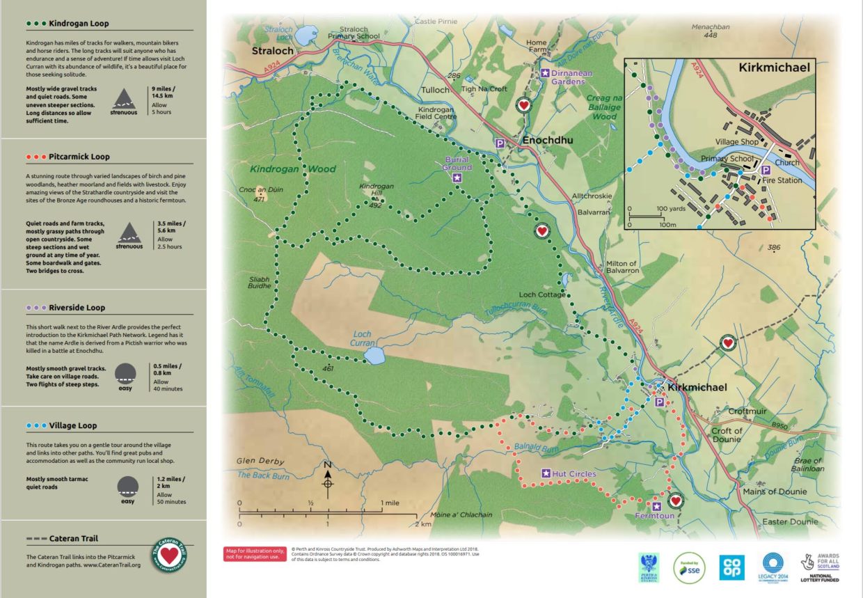 Walking routes around Kirkmichael - Strathardle Lodge